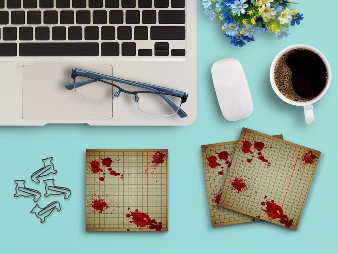 Sticky Notes Blood Drops Horror Scary, 3"x3" 50 Sheet Count Cute Funny ...