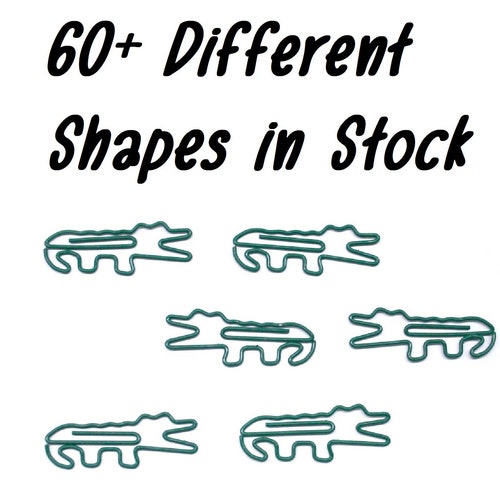 100 Count Paper Clips Crocodile Alligator Florida Gators - Etsy
