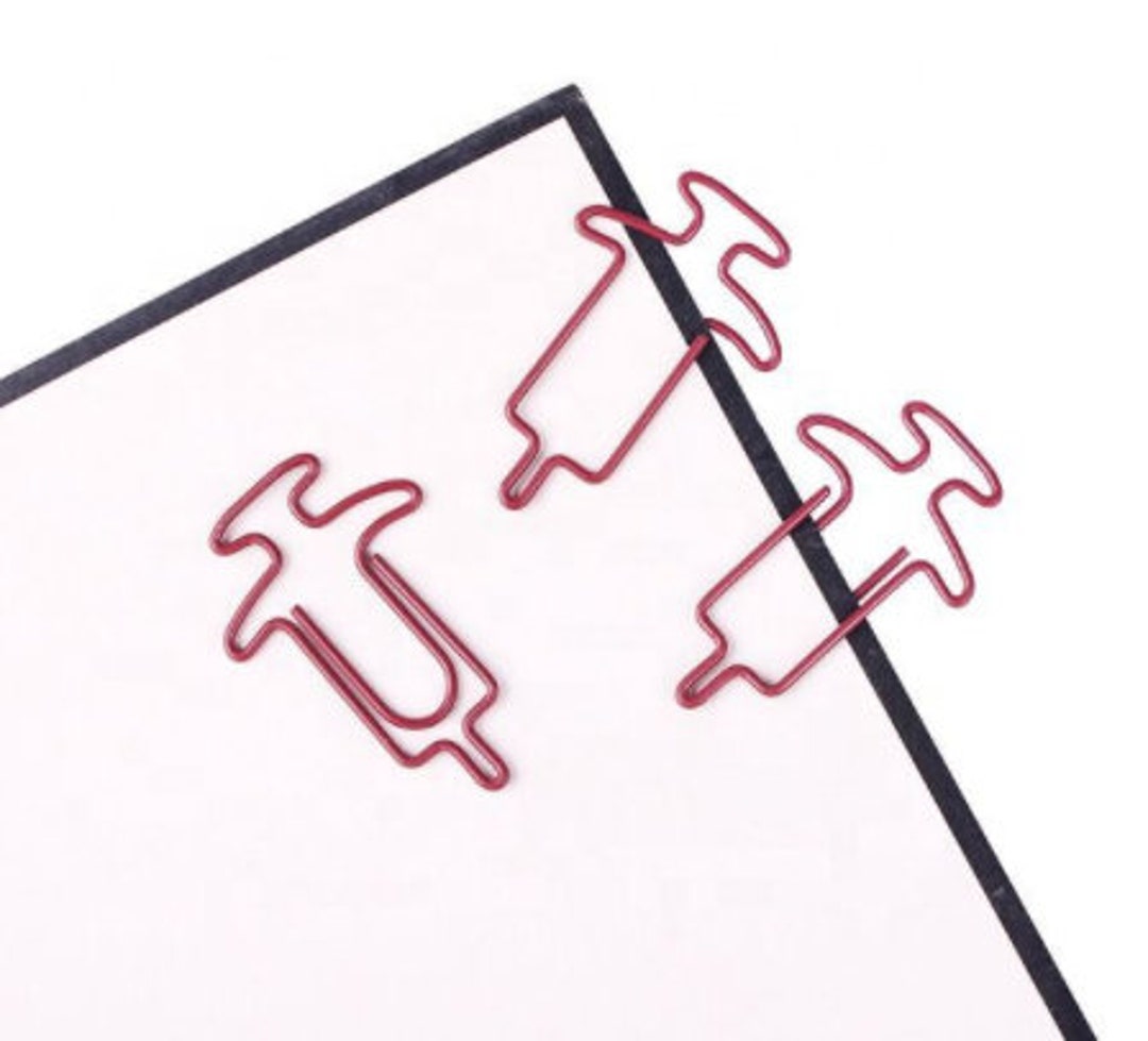 100 Count Pink Needle Syringe Paper Clips, Needle Syringe Nurse Gifts ...