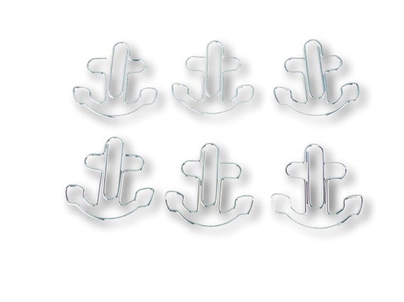 100 Count Paper Clips Boat Anchor Gifts Cute Shaped Paper | Etsy
