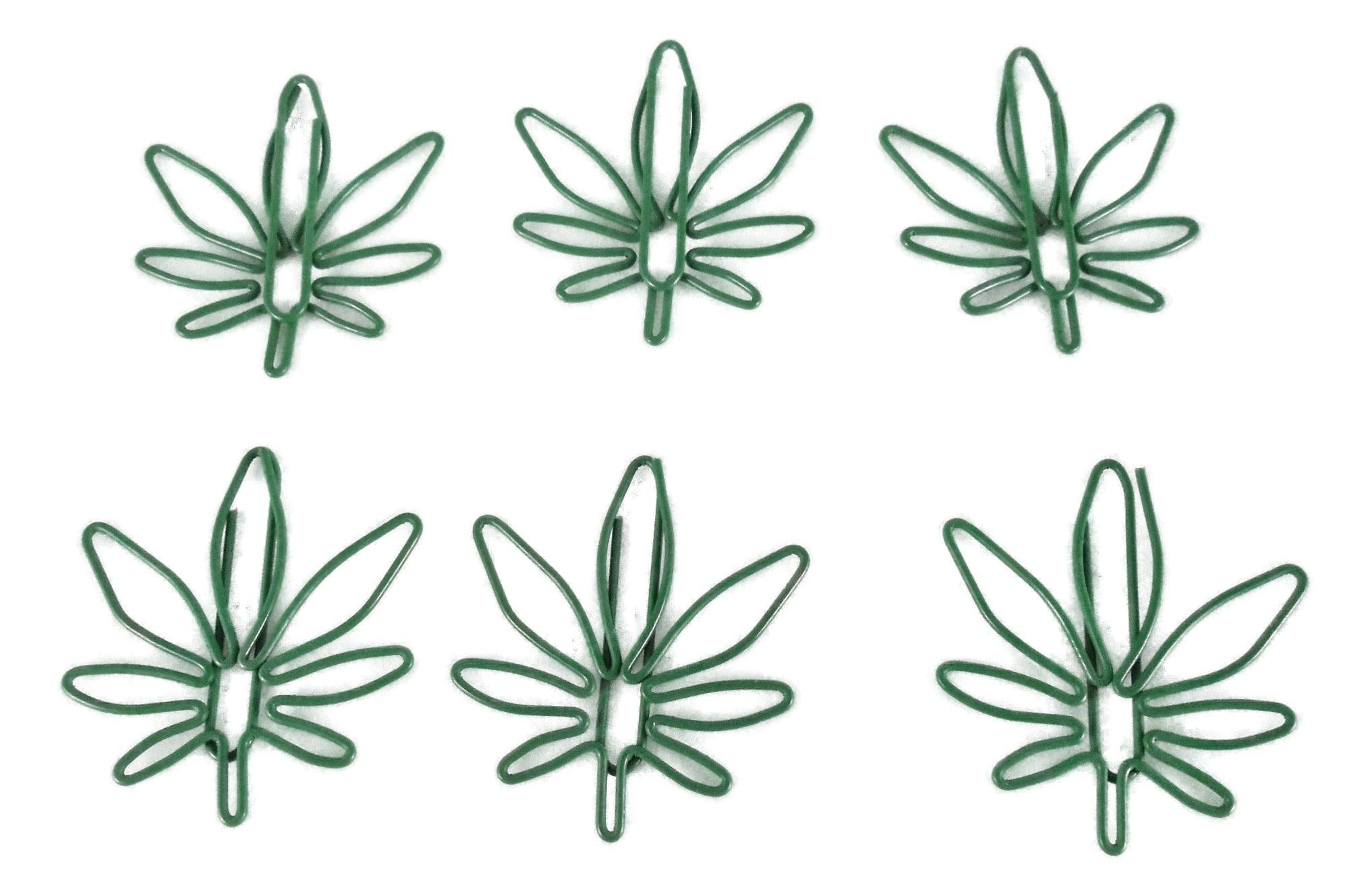 25 Count Paper Clips Marijuana Pot Leaf Gifts Cute Shaped - Etsy