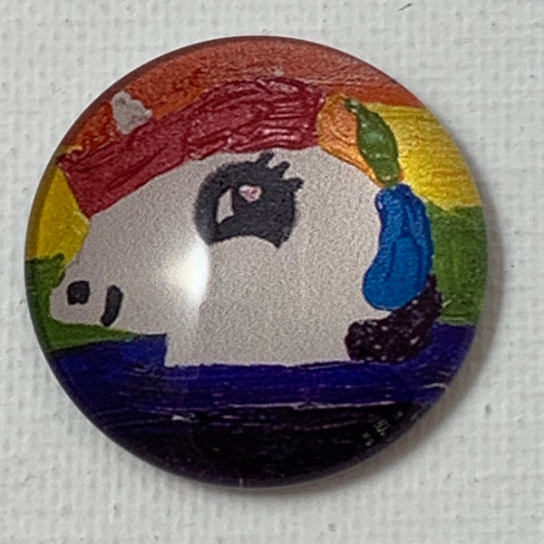 Hand Painted Glass Magnets - Etsy