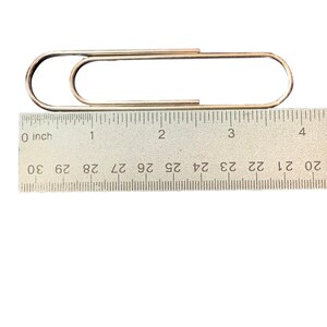 25 Count 4" (100mm) Jumbo Extra Large Paper Clips (silver Metal) - Etsy