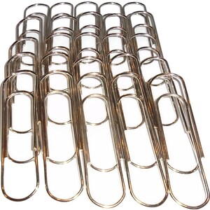 25 Count 4" (100mm) Jumbo Extra Large Paper Clips (silver Metal) - Etsy