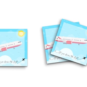 Sticky Notes Let Your Dreams Take Flight Airplane, 3"x3" 50 Sheet Count ...