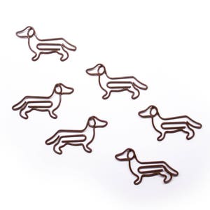 10 Count Dachshund Shaped Paper Clips, Dog Lover Cute Gifts, Office ...