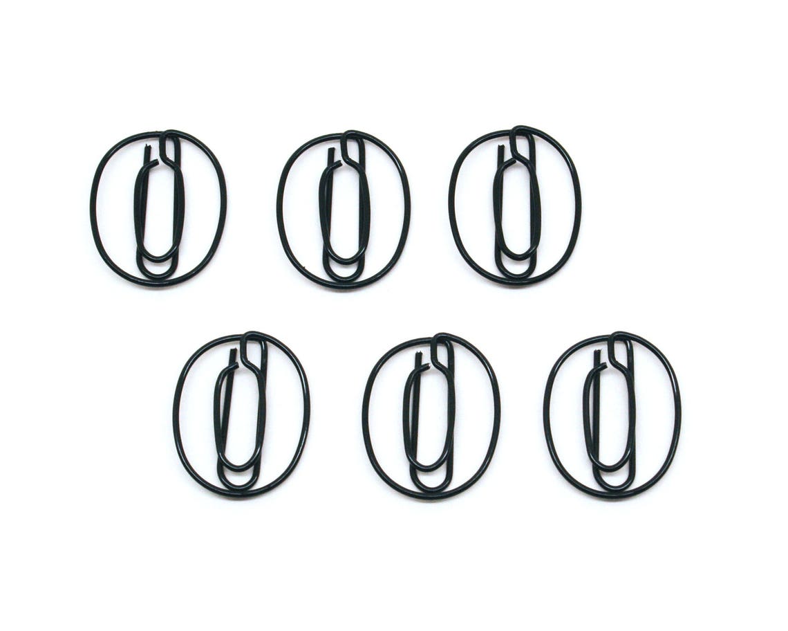25 Count Paper Clips Numbers Letters Alphabet Initials - Etsy