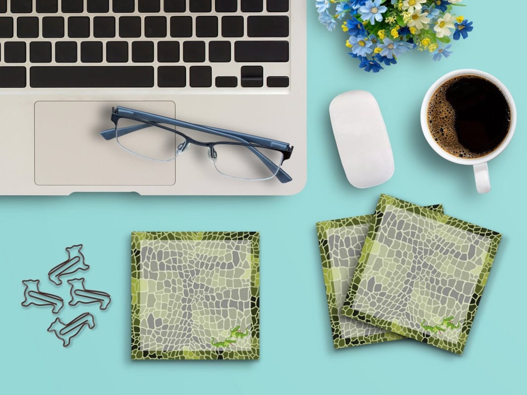 Sticky Notes Alligator Scales, 3"x3" 50 Sheet Count Cute Funny Memo ...