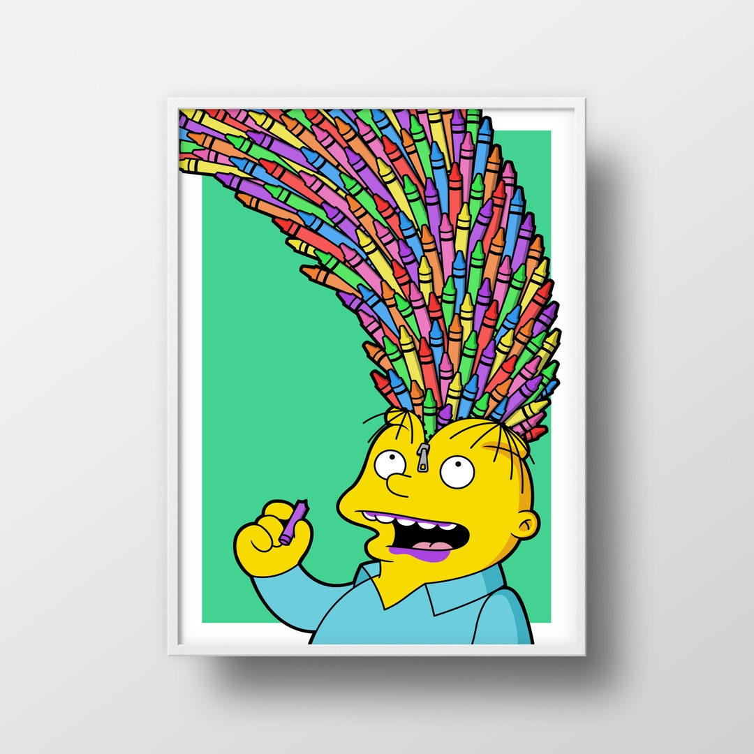 Ralph UNZIPPED | Ralph Wiggum Poster the Simpsons Gift for Simpsons Fan ...