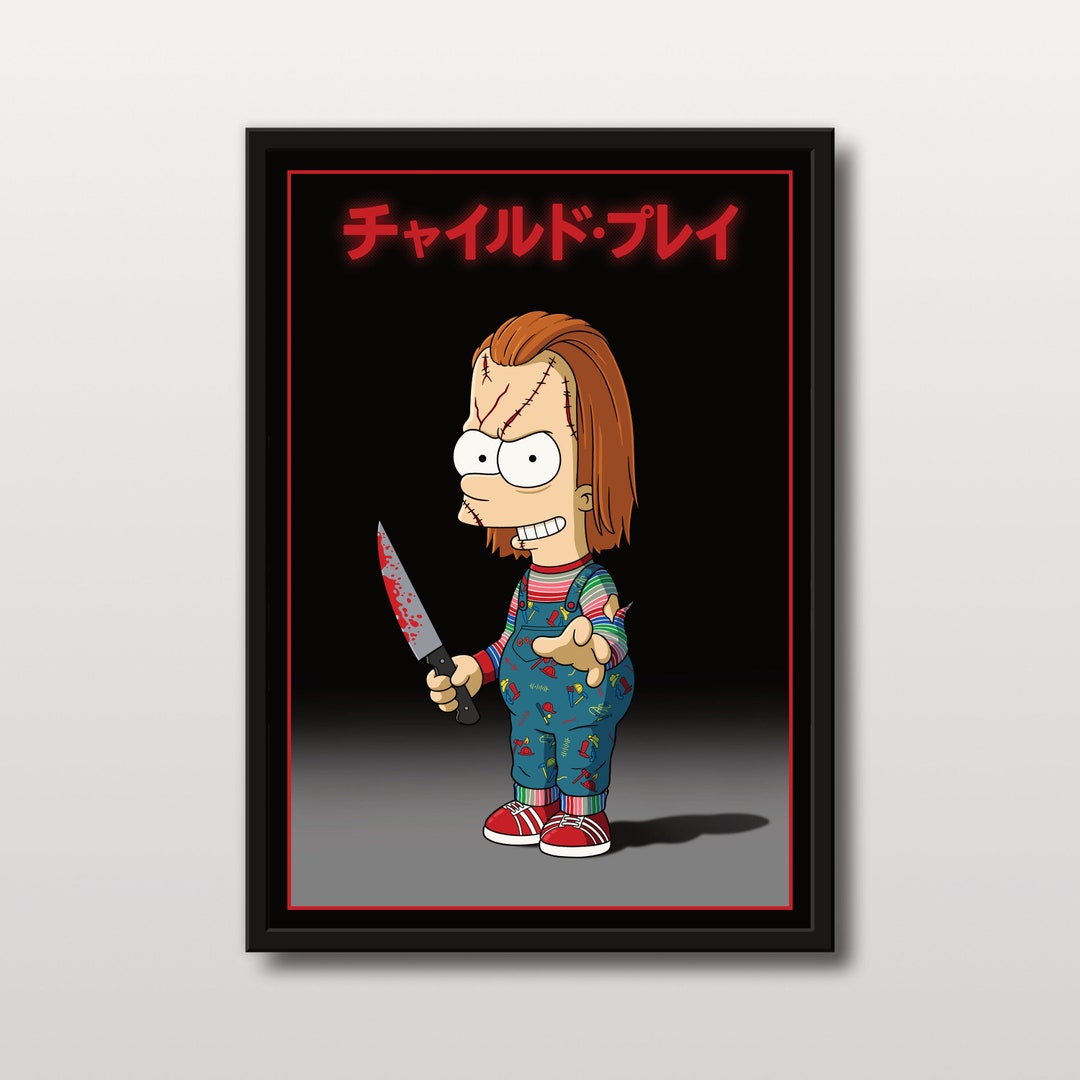 Child's Play Parody Poster Bart Simpson X Chucky the - Etsy