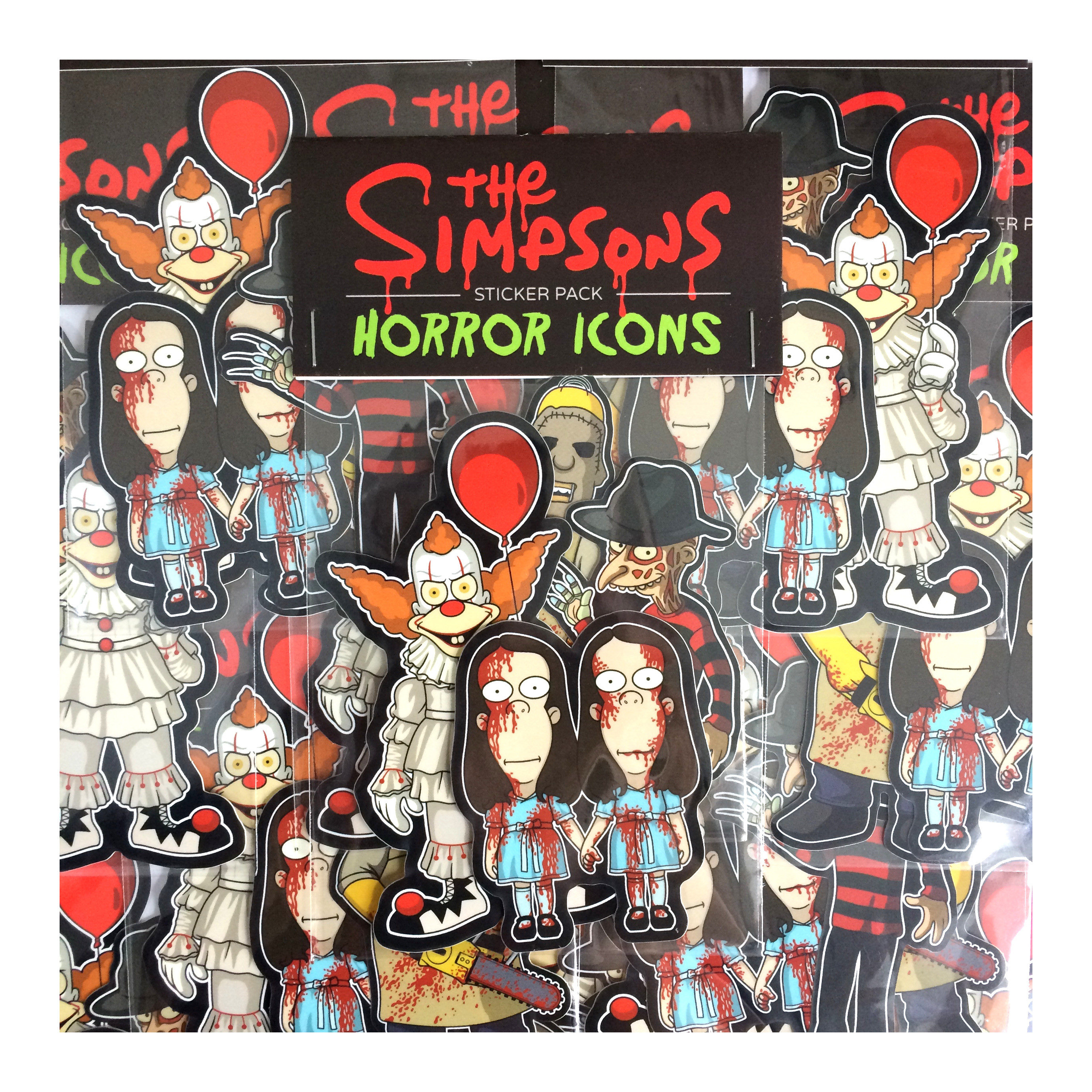 The Simpsons Horror Icons Sticker Pack Laptop Stickers - Etsy UK