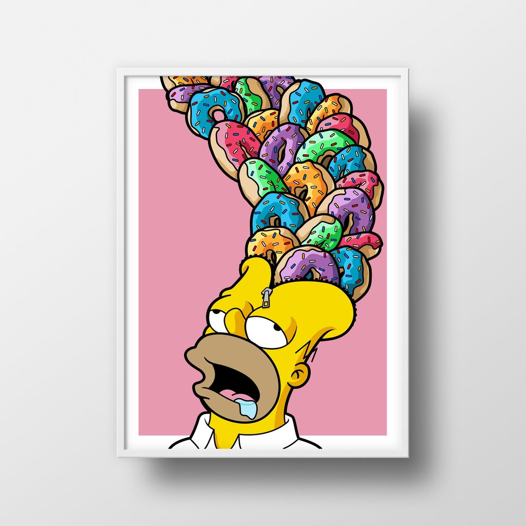 Homer Simpson Poster the Simpsons Gift for Simpsons Fan Simpsons ...