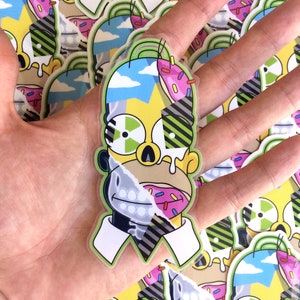Radioactive Homer Vinyl Sticker the Simpsons Pop Art Stickers Laptop ...