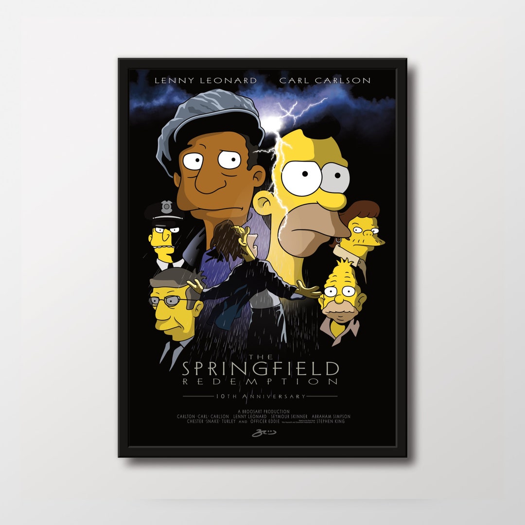 The Springfield Redemption | Simpsons Poster Simpsons Gift for Simpsons ...