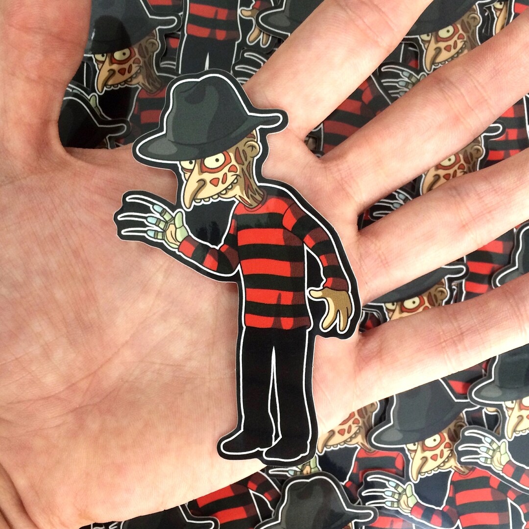 Mr Burns X Freddy Krueger Vinyl Sticker Laptop Stickers Simpsons ...