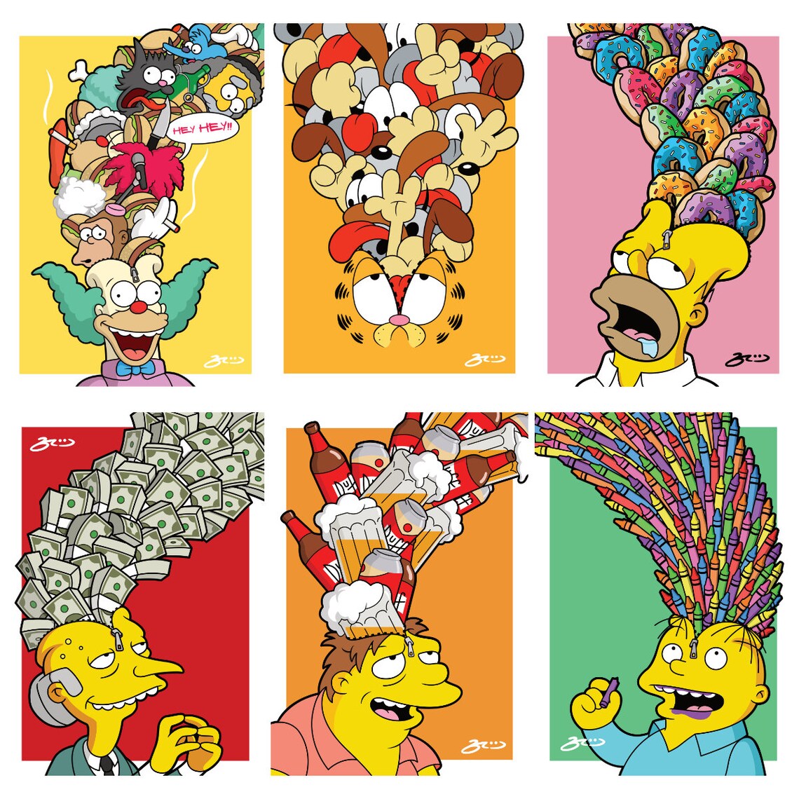 Krusty UNZIPPED Simpsons Poster Krusty the Clown Poster | Etsy