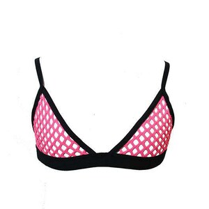 Summer Edition Neon Fishnet Triangle Bralette - Etsy