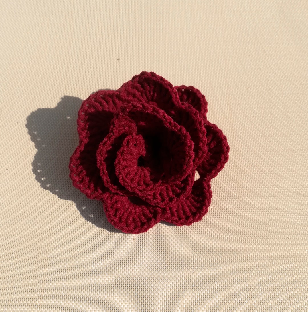 Rose Flower PDF, Crochet Flower Pattern, PDF Pattern ONLY, Rose Flower ...