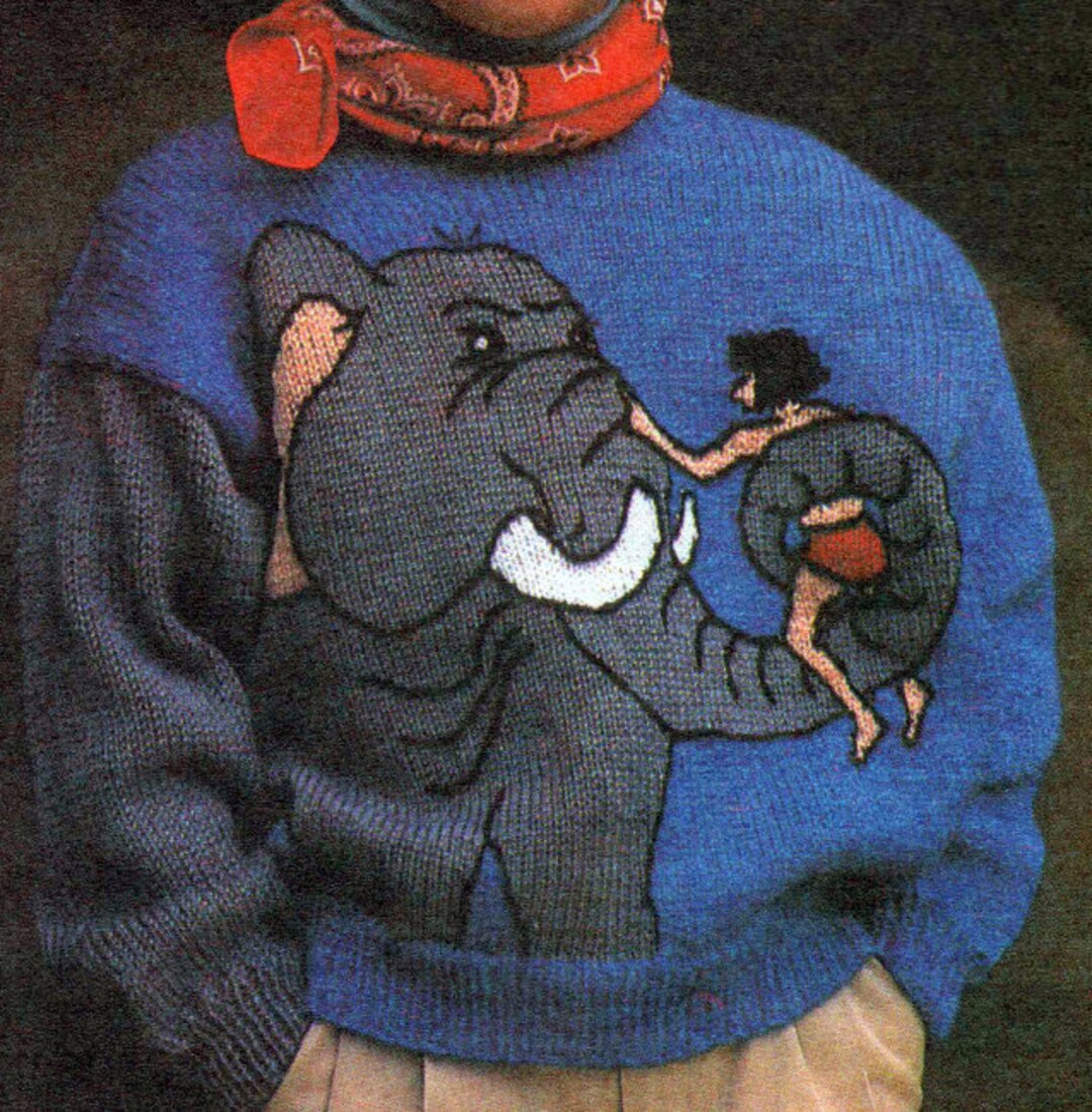 Elephant Scheme. Mowgli Chart. the Jungle Book Pattern. PDF - Chart ...