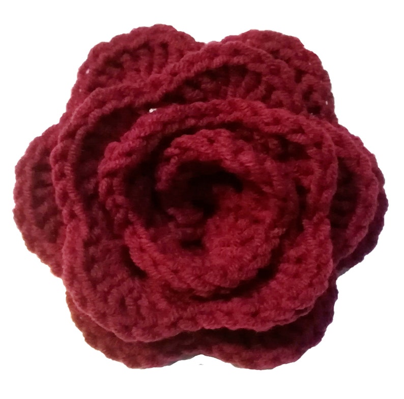 Rose Flower PDF, Crochet Flower Pattern, PDF Pattern ONLY, Rose Flower ...