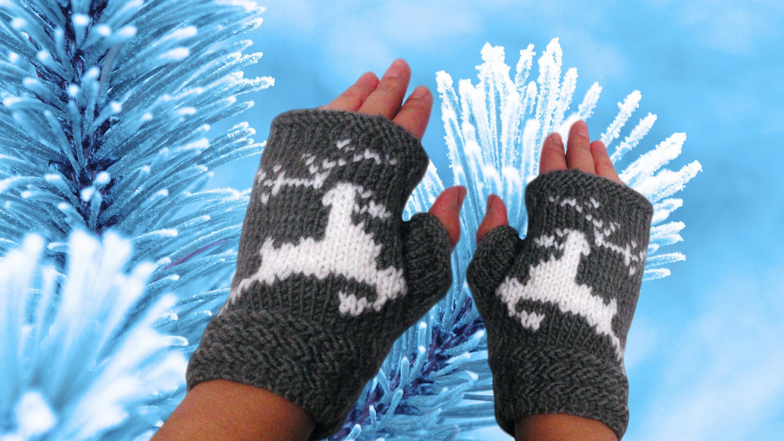 Deer Chart for Knitting, PATTERN ONLY, Deer Silhouette Pdf, Deer Cross ...