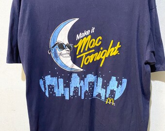 Mac Donalds Moon Man T-shirt Make It Mac Tonight Big Mac Ronald T-shirt ...