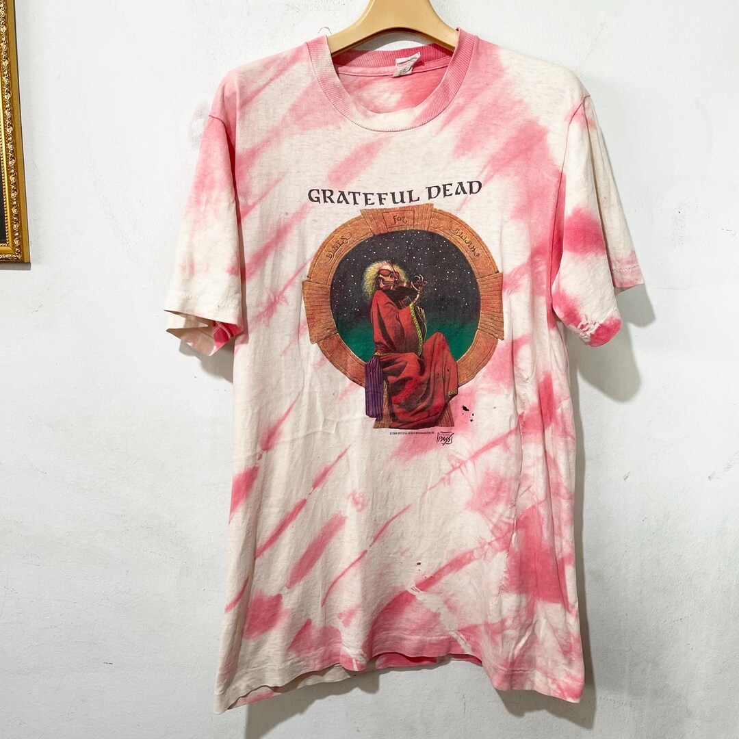 Vintage 1988 Grateful Dead Tie Dye T-shirt Pink Size M - Etsy