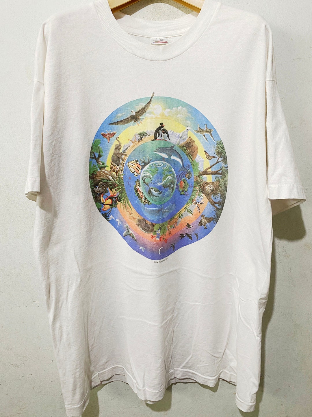 Vintage 1994 Human I Tees Circle of Life Earth Shirt Size XL - Etsy
