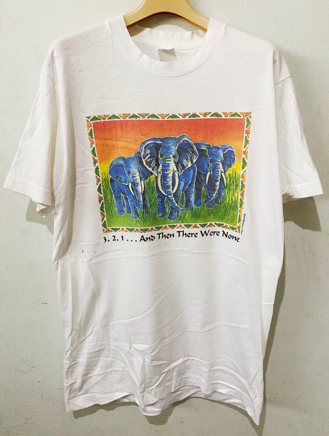 Vintage 90s Human-i-tees Animals Earth Elephant Shirt Size M - Etsy