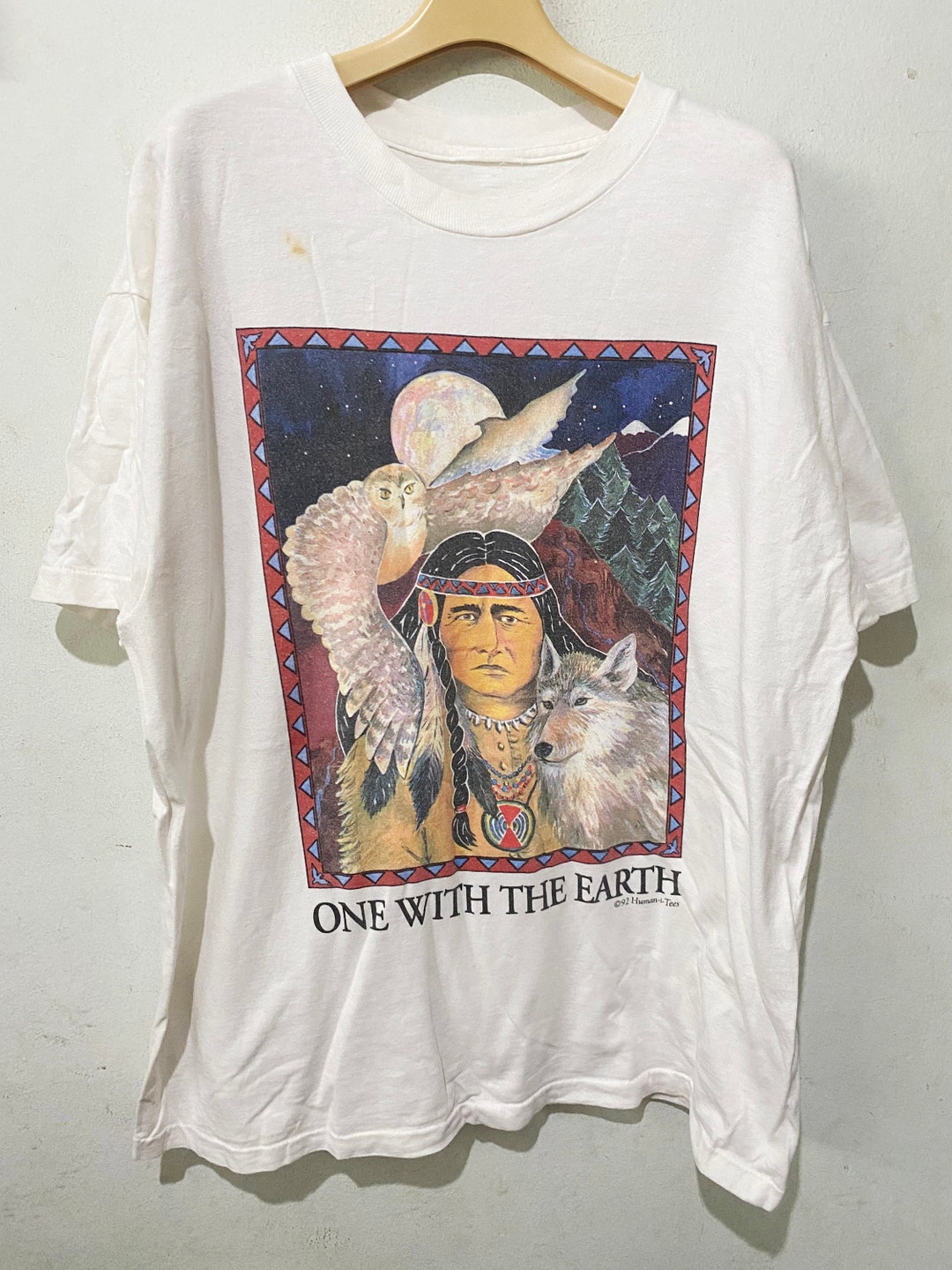 Vintage Human-i-tees One With the Earth Shirt Size XL - Etsy