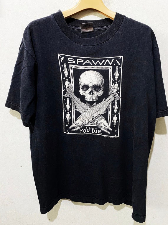 Vintage 80s Ray Troll Spawn Till You Die Shirt Size L - Gem