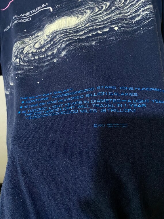 Vintage 90s Milky Way Galaxy Solar System Shirt Size M - Gem