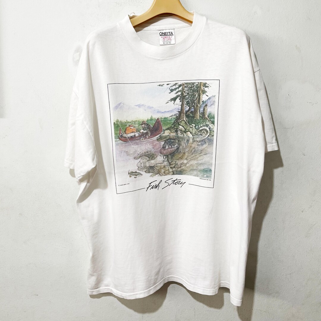 Vintage 1993 Doug Keith Fish Story T-shirt Size XL - Etsy