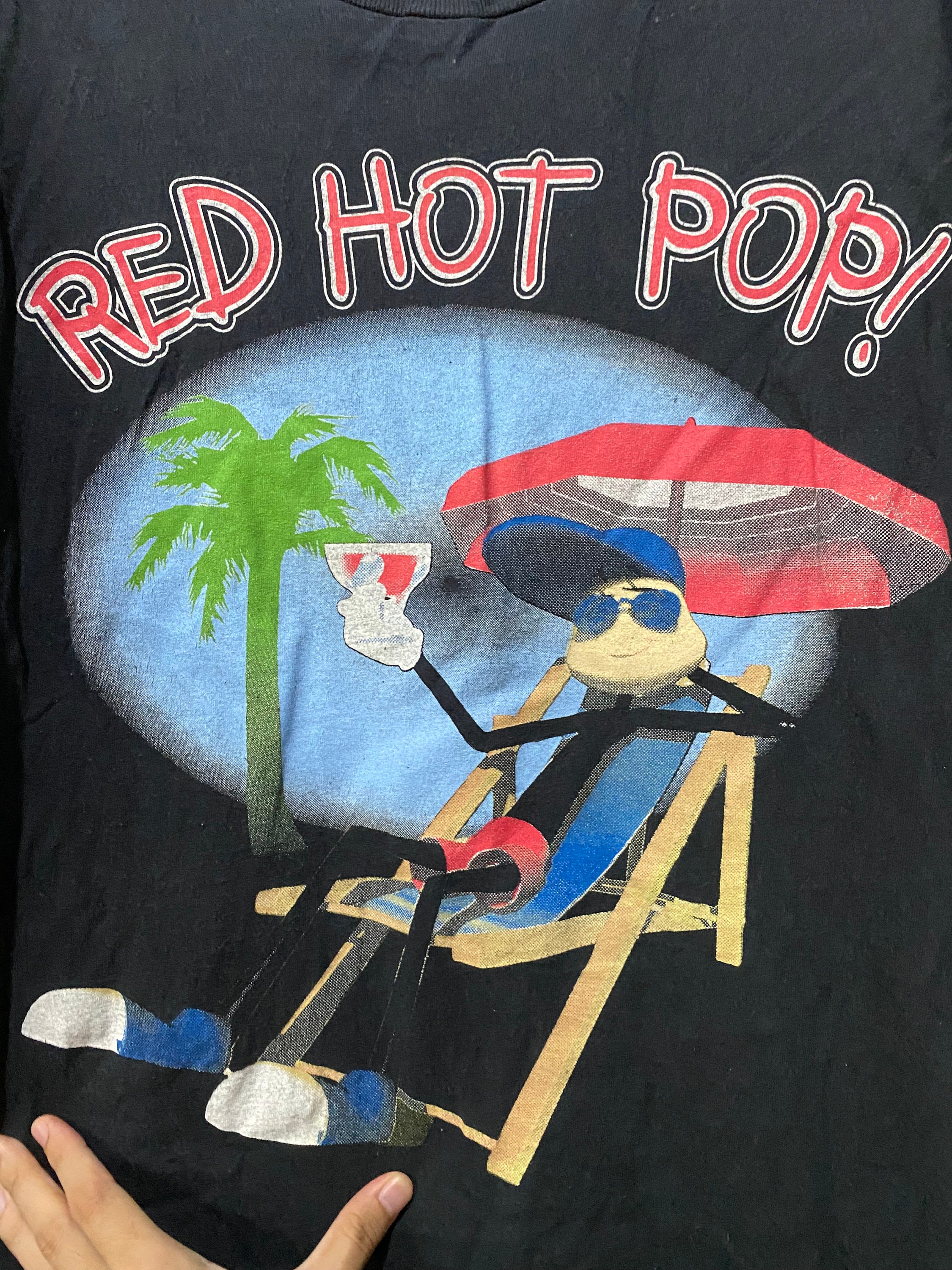 Vintage 90s Red Hot Pop Shirt Size M - Etsy UK
