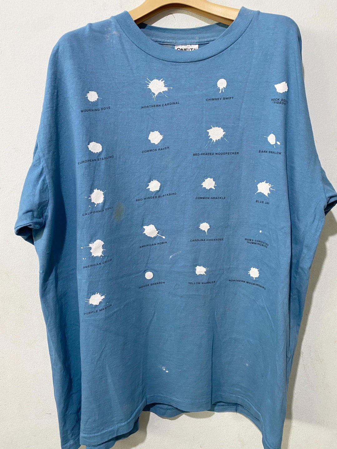 Vintage Bird Poop Identification Shirt Size XL 90s Bird Poop Chart ...