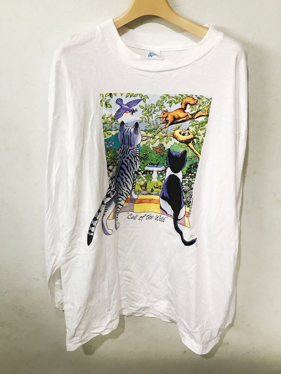 Vintage Cat Shirt Size XL - Etsy UK