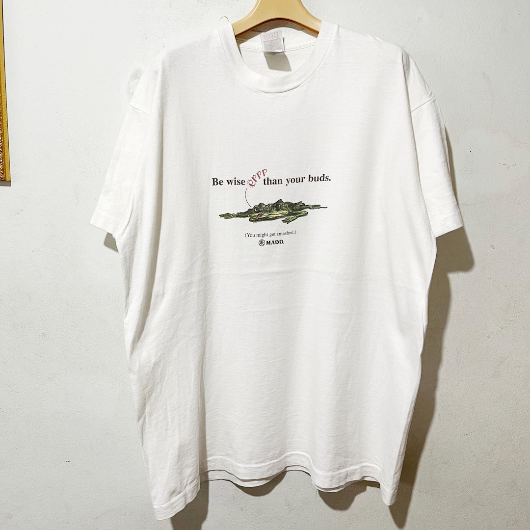 Vintage 90s "you Might Get Smashed" Frog T-shirt Animal Nature Graphic ...