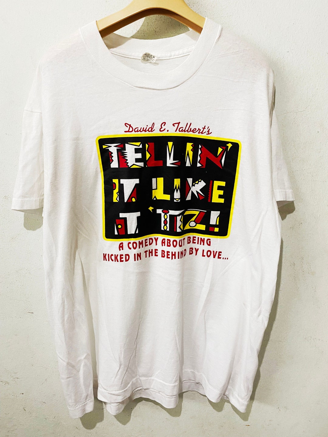 Vintage David E. Talbert Tellin' It Like It 'Tiz Shirt Größe L - Etsy ...