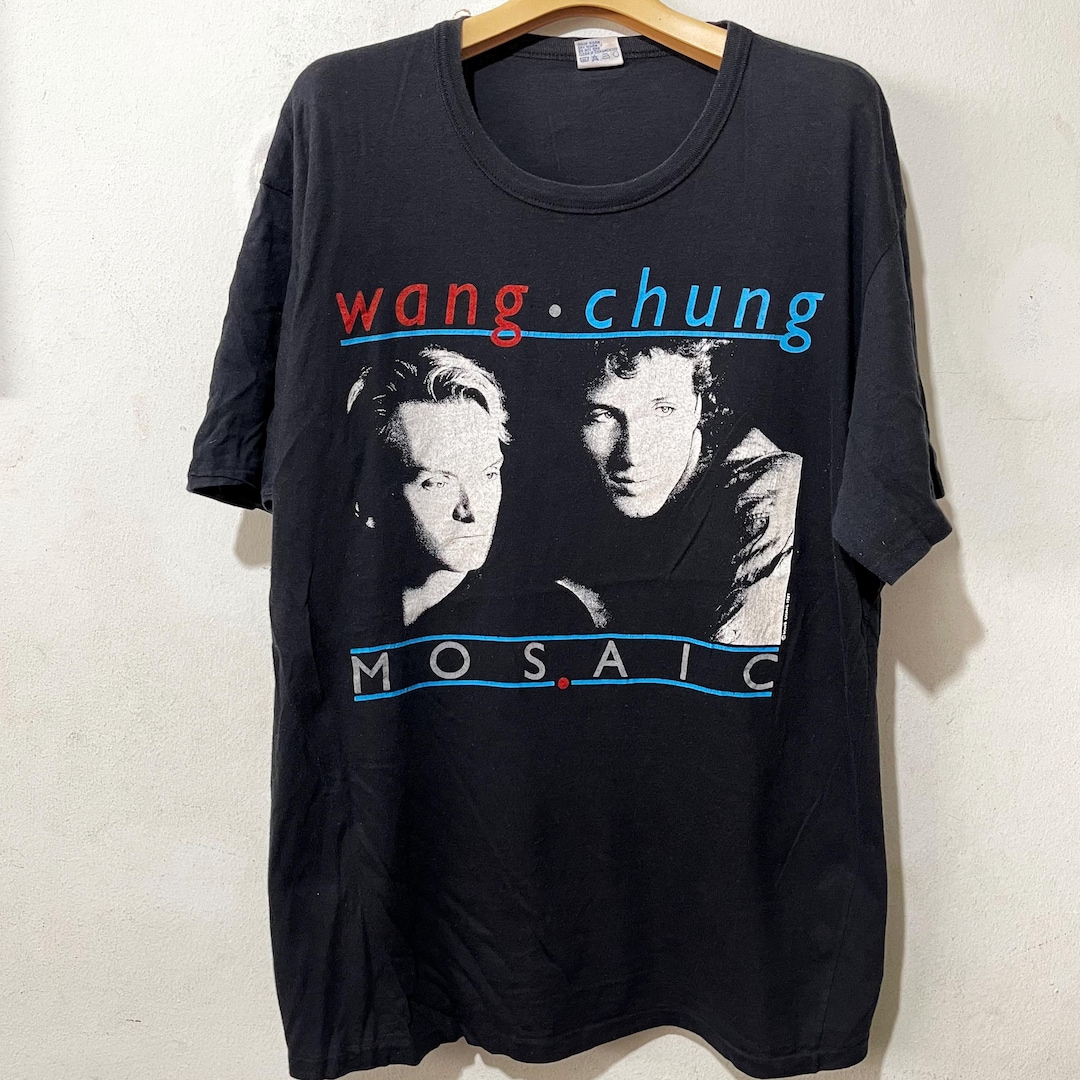 Vintage 1987 Wang Chung Mosaic Everybody Have Fun Tonight T-shirt Size ...