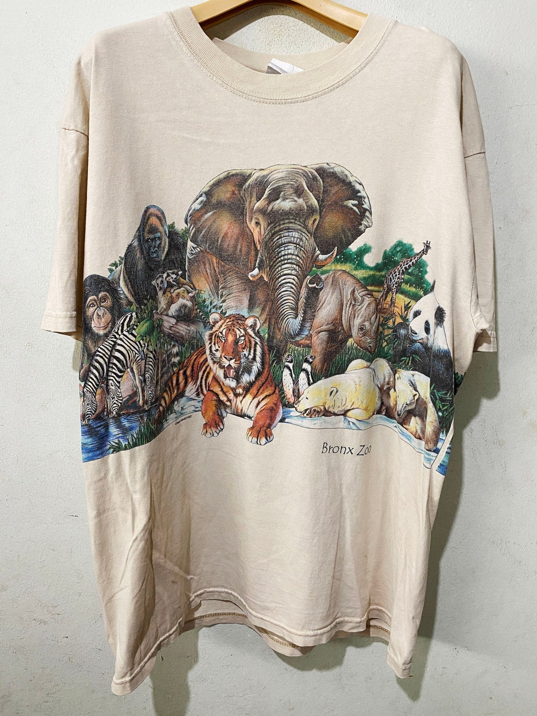 Vintage Endangered Species Habitat Animal Shirt Size L - Etsy