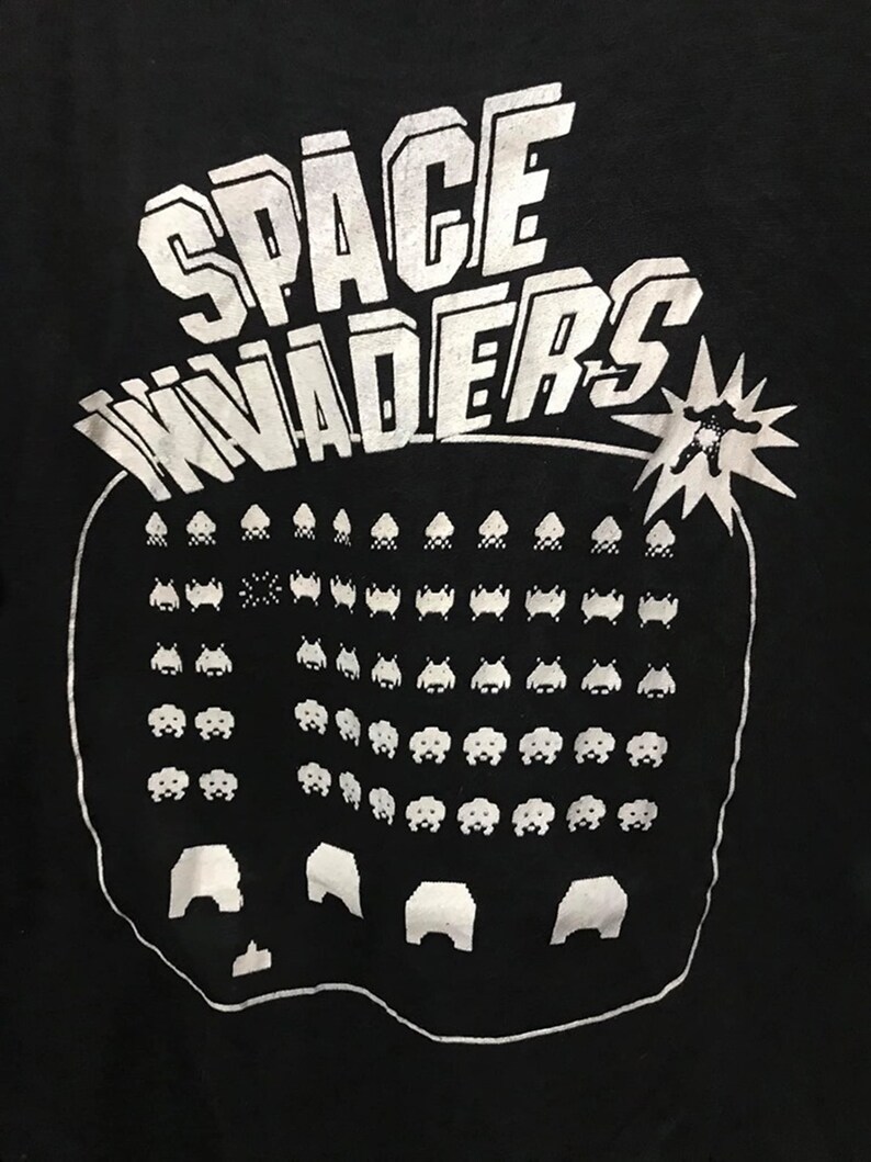 Vintage Space Invaders Shirt Size XS-S Free Shipping - Etsy