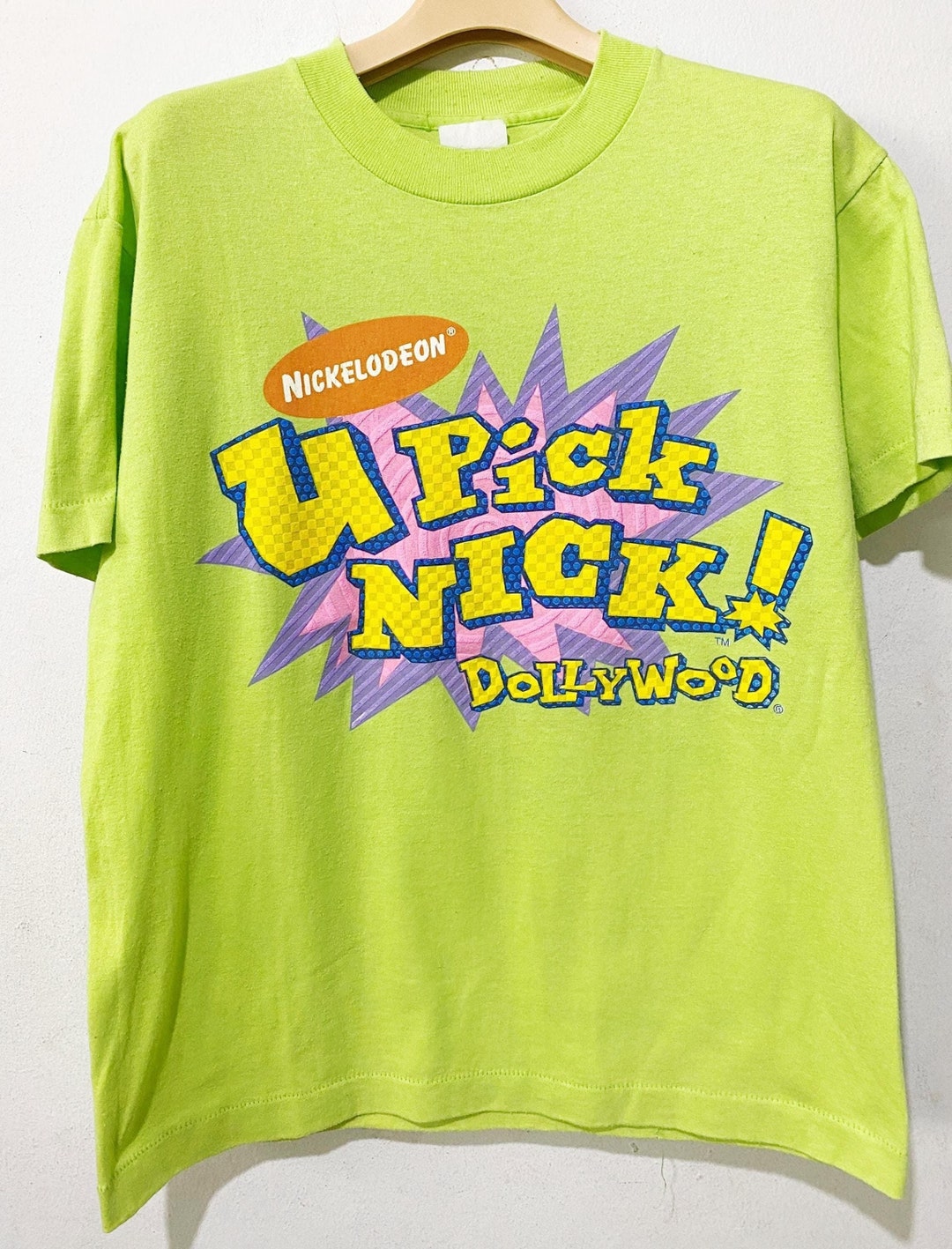 Vintage 90s Nickelodeon Shirt Size M 1997 U Pick Nick! Dollywood Tee ...