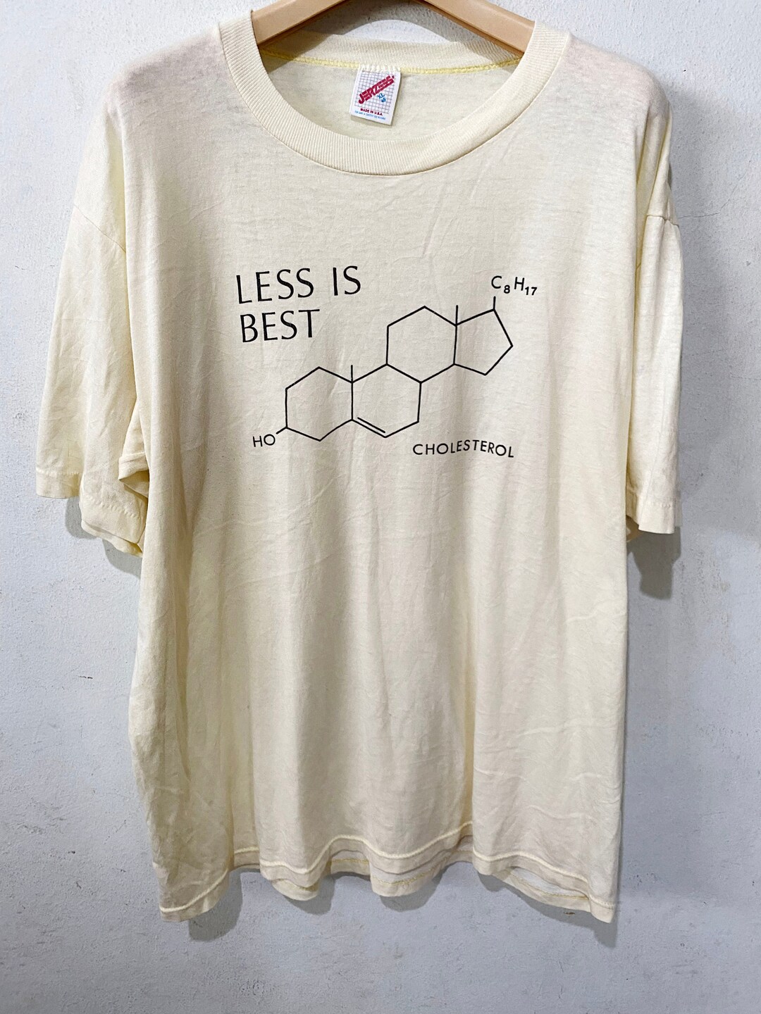 Vintage Less is Best Cholesterol Science Shirt Size XL - Etsy