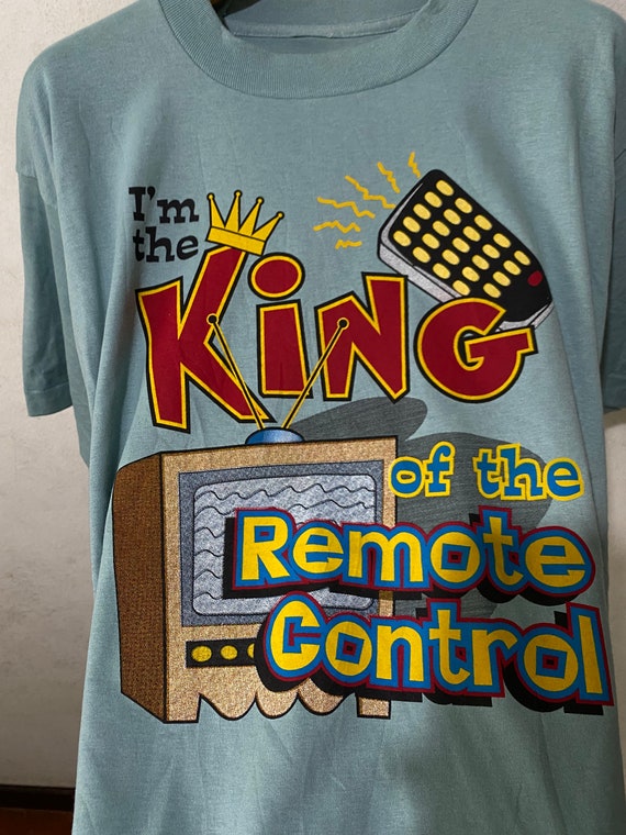 Vintage 90s King of The Remote Control Shirt Size L - Gem