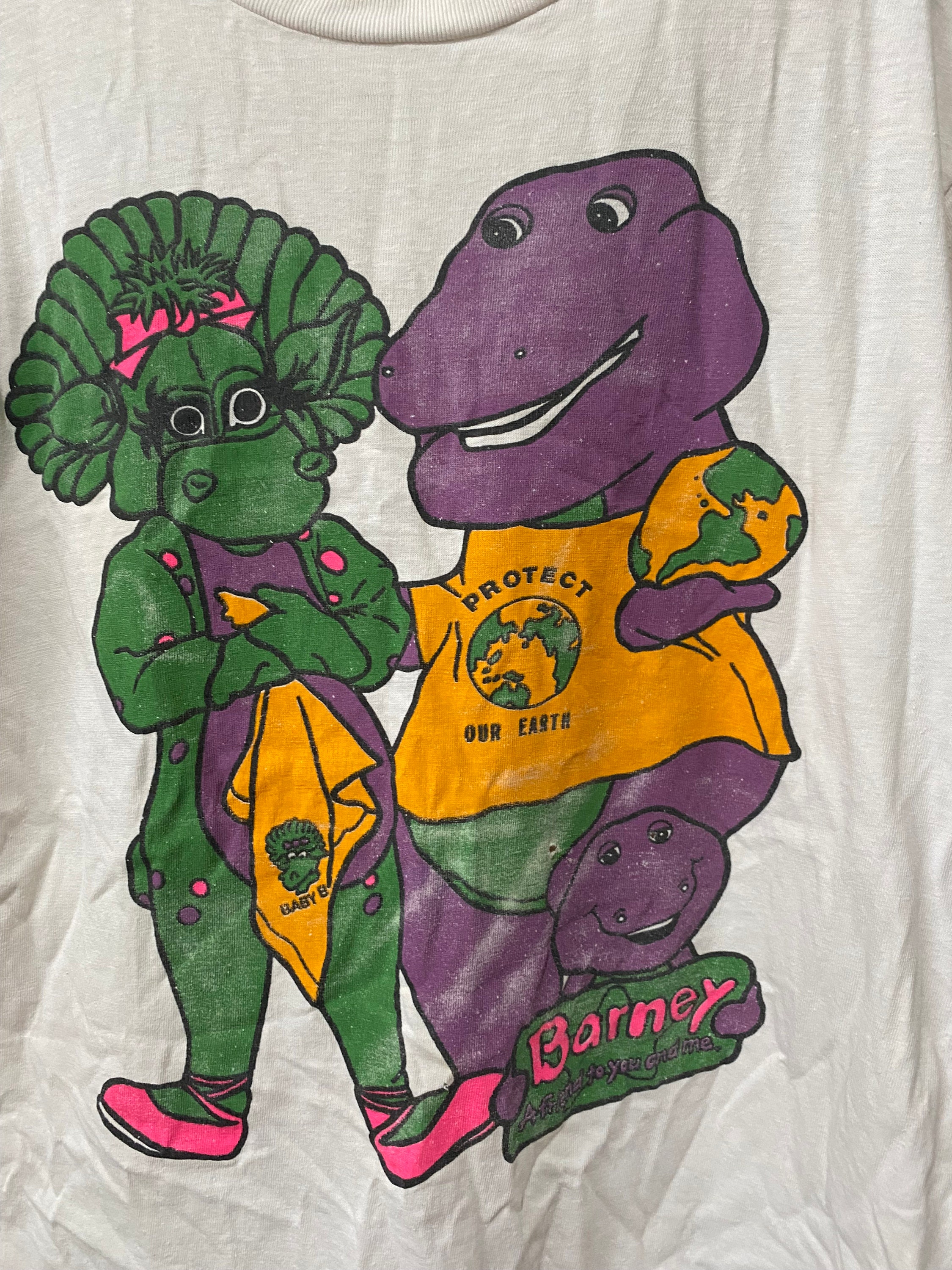 Vintage Barney & Friends Shirt Size M Short Free Shipping | Etsy