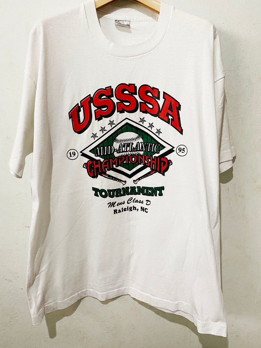 Vintage 1995 USSSA Mid Atlantic Shirt Size XL Free Shipping - Etsy