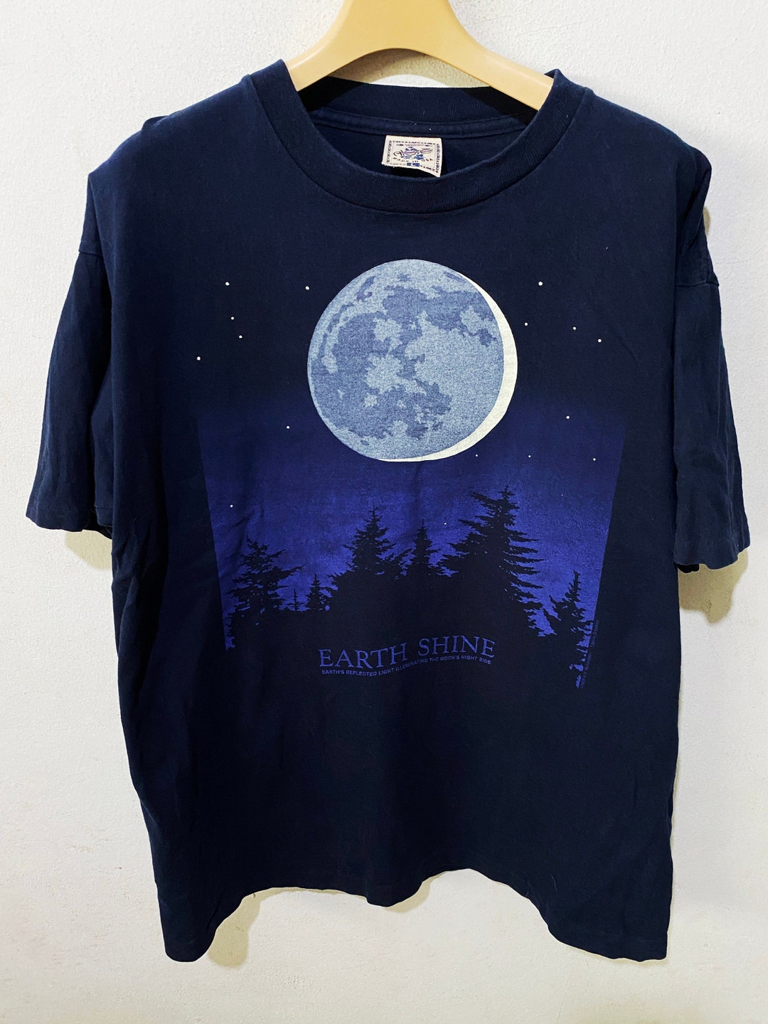 Vintage Earth Shine Nature Astrology Shirt Size L - Etsy