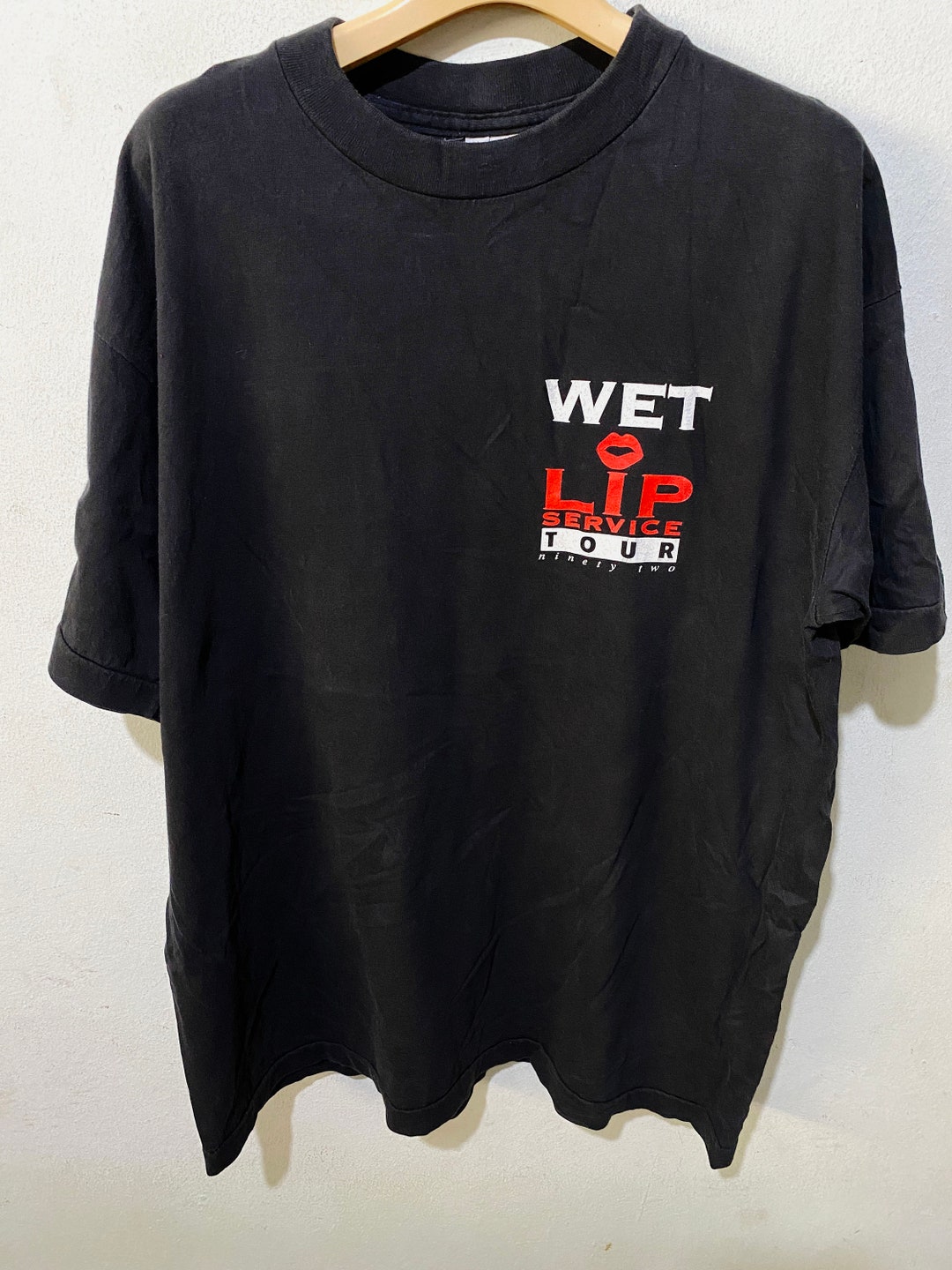 Vintage 90s Wet Wet Wet Shirt Size XL 1992 the Lip Service Tour Tee - Etsy