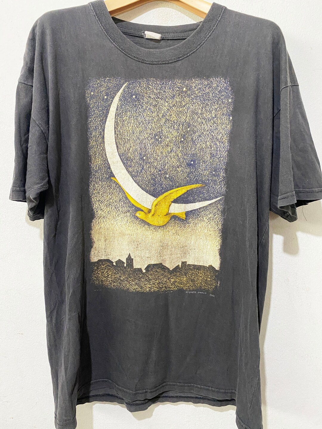 Vintage 1981 Augusto Daolio Art Shirt Size L - Etsy