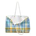 Summer Plaid Weekender Bag, Summer Vacation Bag, Summer Carryall Tote ...